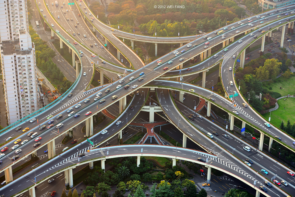 Aerial View of A Multi-Level Stack Interchange | Aerial view… | Flickr